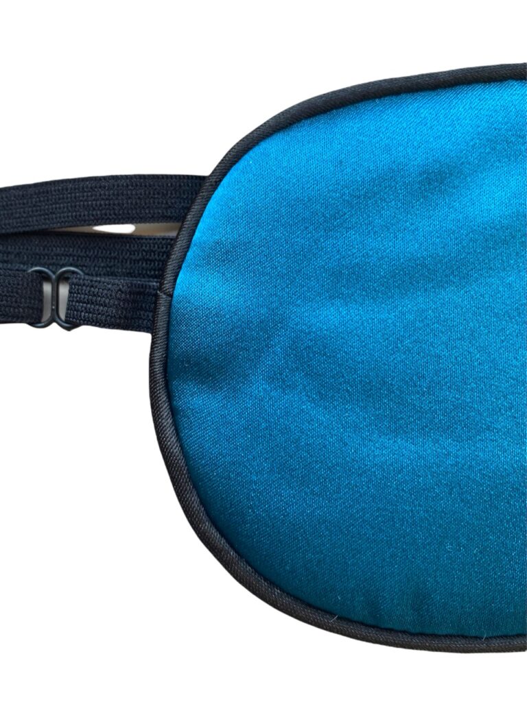 Eyezoo® - XL Ooglapje Medisch Gebruik - Zijde - Blauw - Ooglapjes.nl